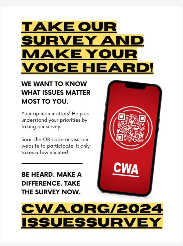2024 CWA ISSUE SURVEY | CWA Local 2100